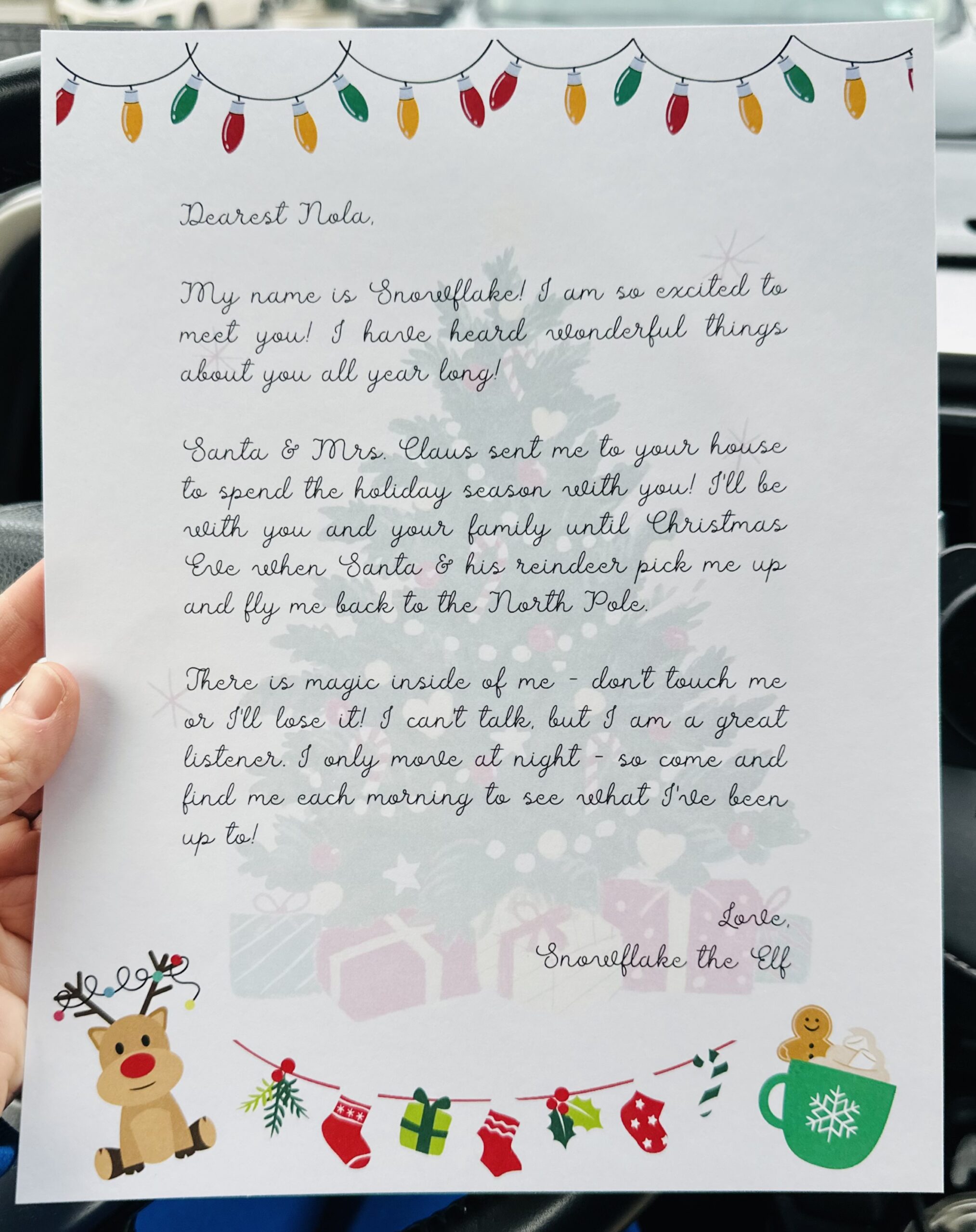 Elf on the Shelf Intro Letter – Free Printable Included! - a rose in style